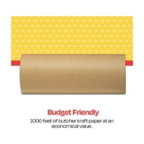 School Smart Butcher Kraft Paper Roll, 50 lbs, 48 Inches x 1000 Feet ...