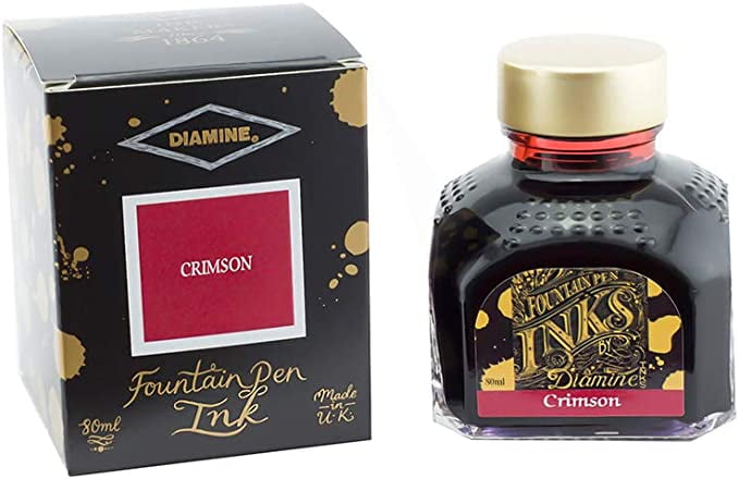 Diamine Fountain Pen Ink, 80 ml Bottle, Scarlet - Walmart.com