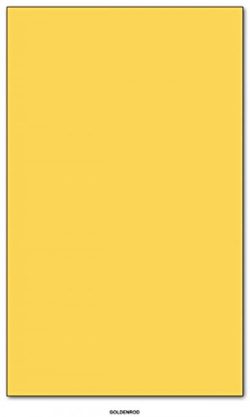 Goldenrod Pastel Color Card Stock Paper Legal Size 8.5" X 14" Pack of ...