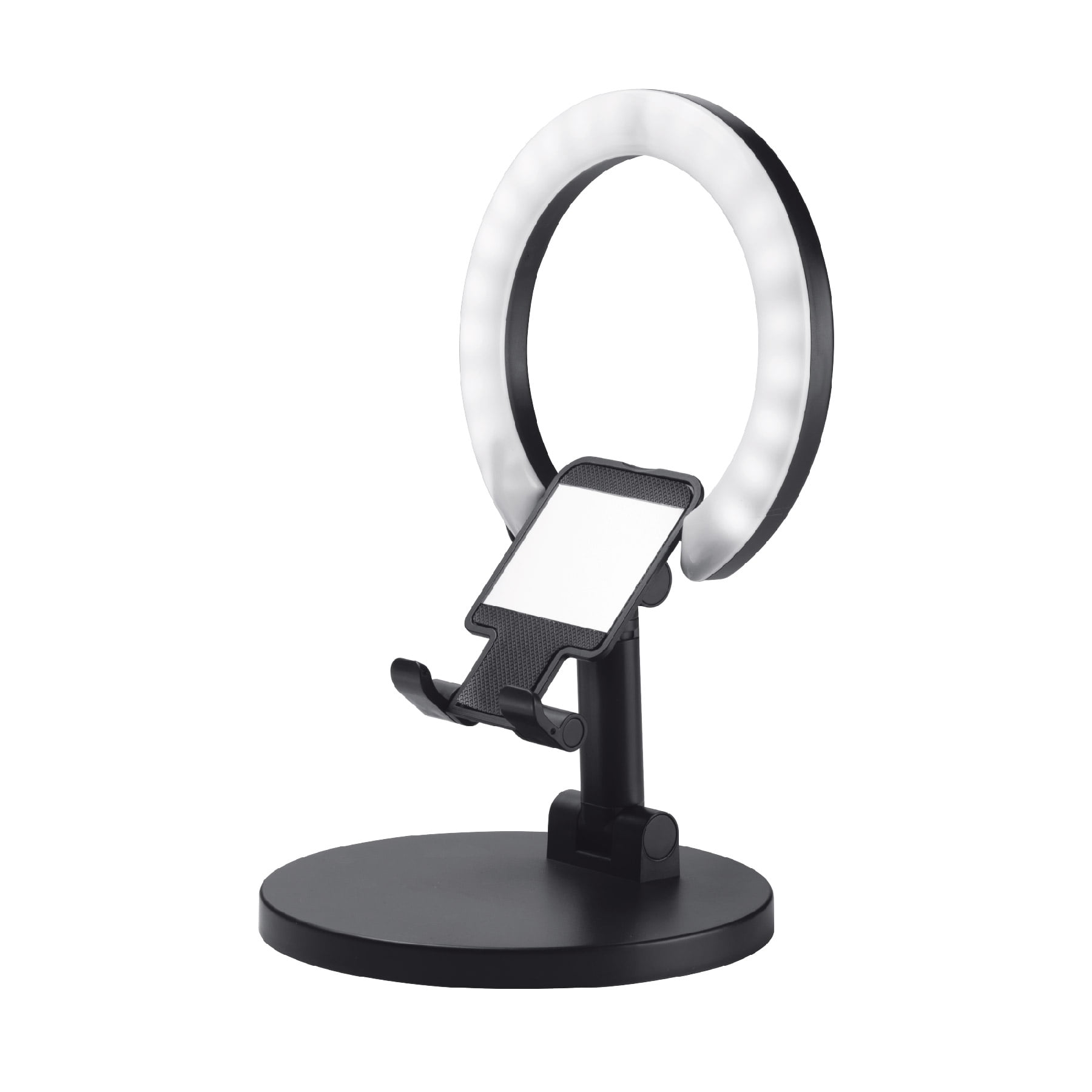 Foldable Phone Stand with Ring Light - Black - Walmart.com