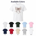 Baseball Stitch Bow Graphic T-Shirt, Unisex Classic Fit, Cotton or ...