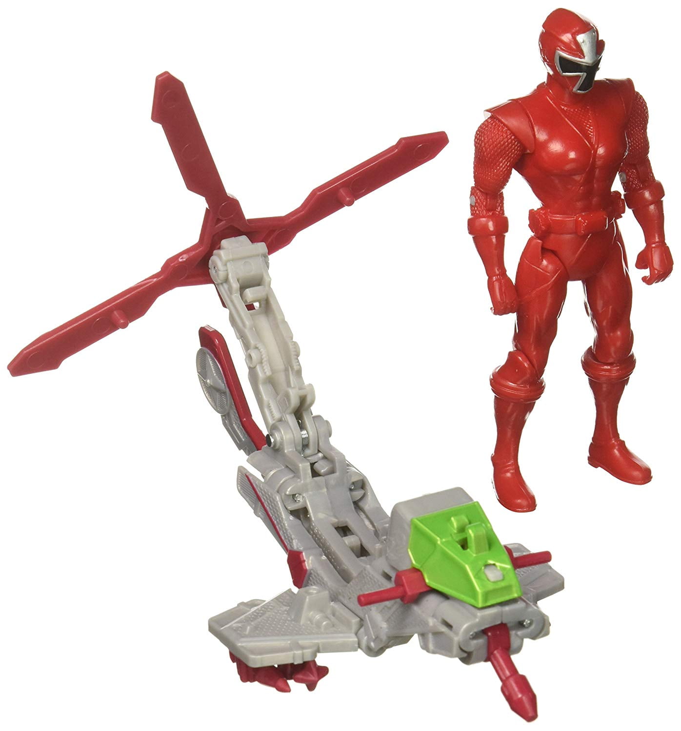 Power Rangers Ninja Steel Megamorph Copter Red Action Figure - Walmart.com