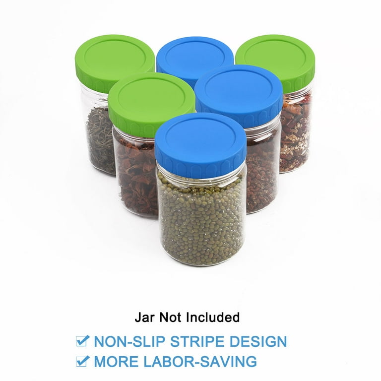 Colored Plastic Mason Jar Lids Wide Mouth Mason Ball Canning Jars Food