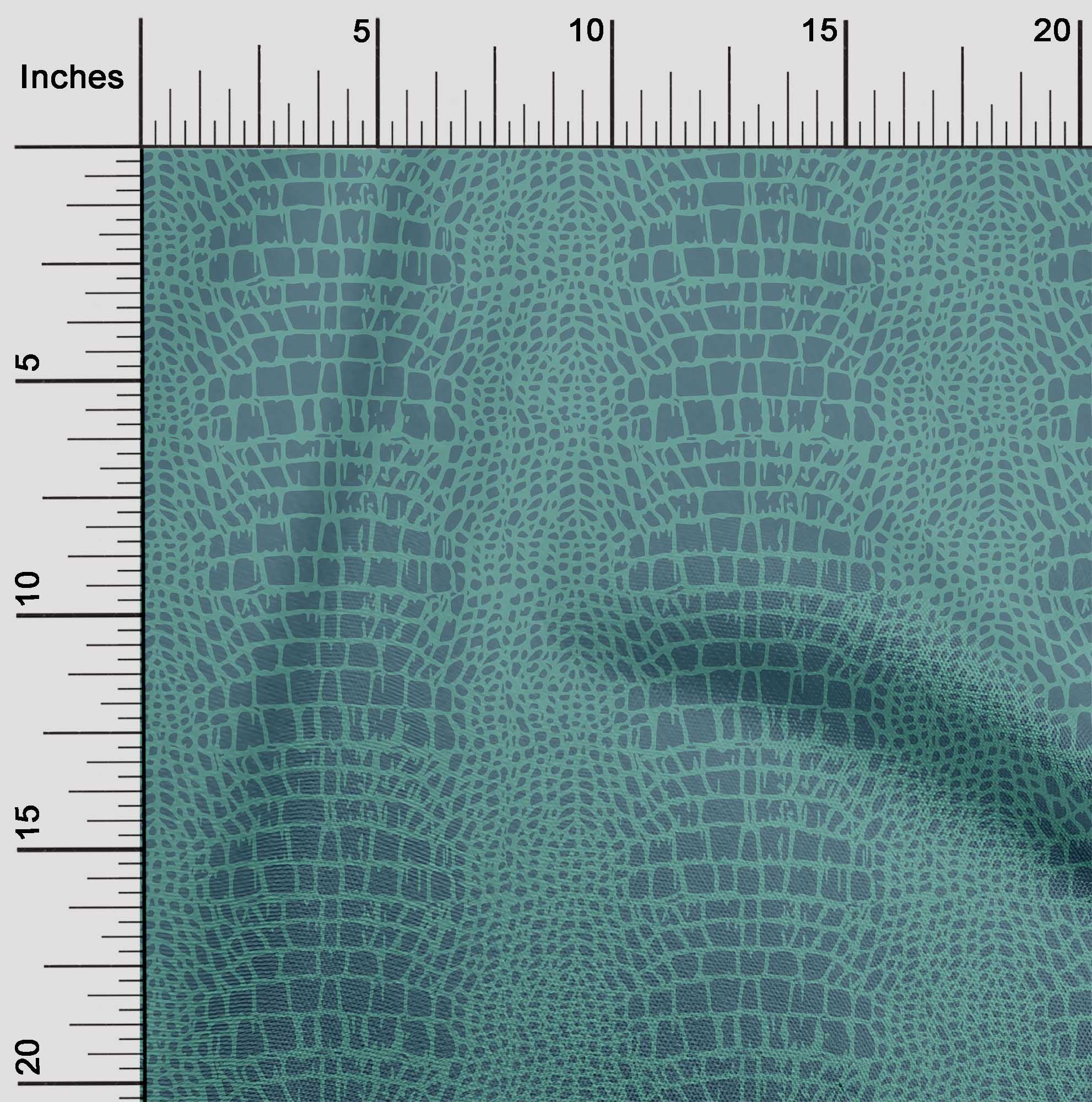 oneOone Silk Tabby Dusty Teal Green Fabric Crocodile Animal Skin Fabric ...