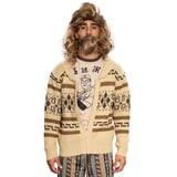 Costume Agent Lebowski Jeffrey The Dude Zip Up Cardigan Sweater ...