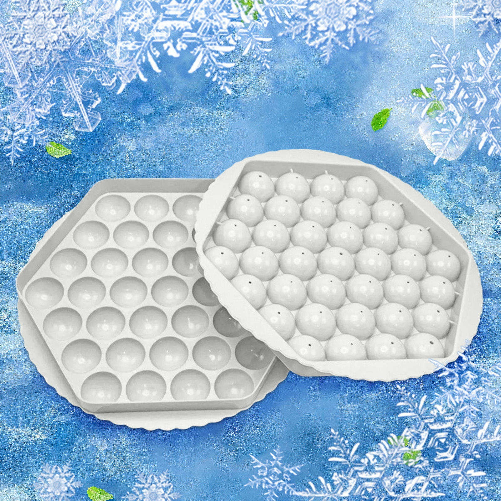 Click here for Peorpel Ice Tray - Round Ice Trays For Freezer  Bp... prices
