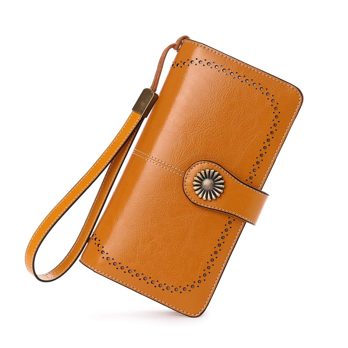 Ladies Leather Large Wallet, Women Leather Wallet, Long Wallet, Wallet ...