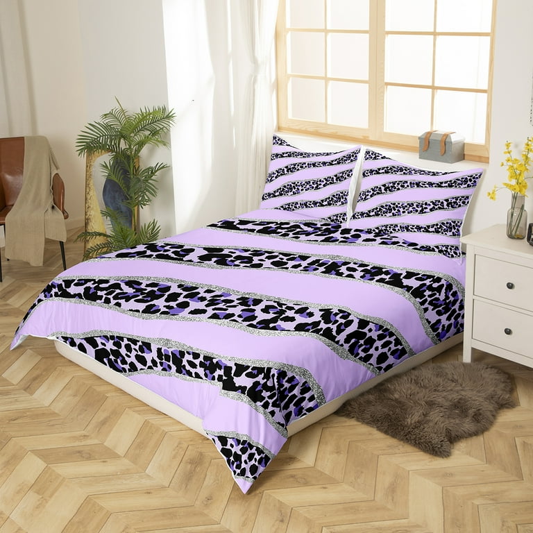 Purple Zebra Stripes Bedding