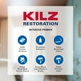 KILZ Restoration Maximum Stain and Odor Blocking Interior Latex Primer ...