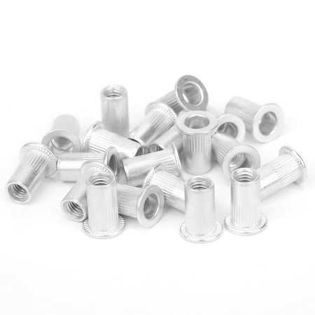 ANGGREK Thread Rivet Nut,Rivet Nut,100pcs Blind Rivet Nut Nutserts ...