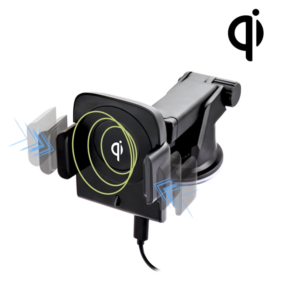 Qi Certified Robotic Fast Wireless Charge Phone Mount with Suction Base ...