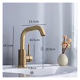 Bathroom Faucet Brushed Gold Bathroom Basin Faucet Cold And Hot Sink ...