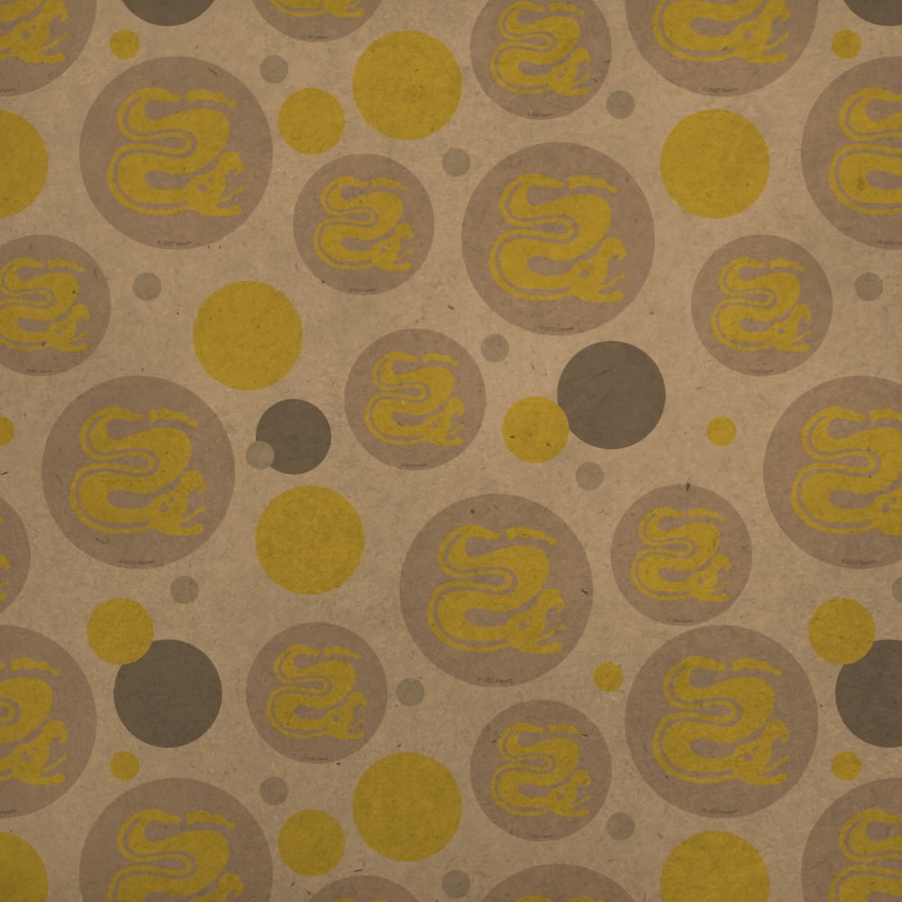 Hidden Temple Silver Snakes Premium Kraft Gift Wrap Wrapping Paper Roll ...