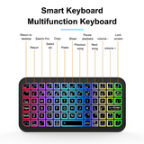 Mini Wireless Bluetooth 5.2 Keyboard 5inch Keycups 7 Color Backlit ...