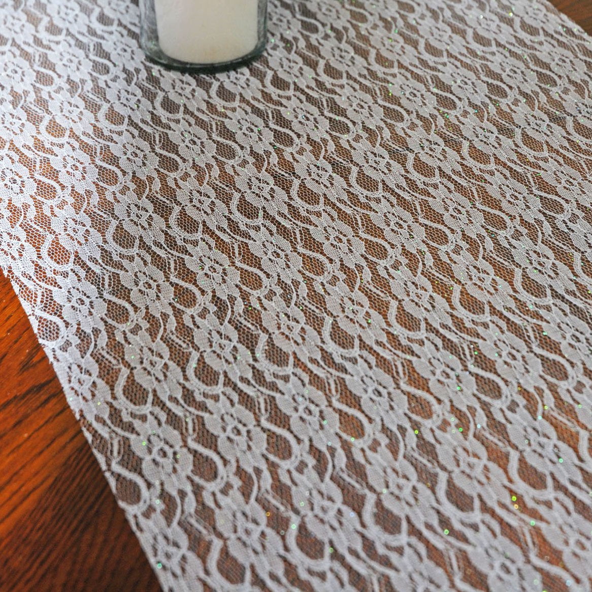 Floral Lace Roll with Glitters, 19-inch, 5-yard - Walmart.com