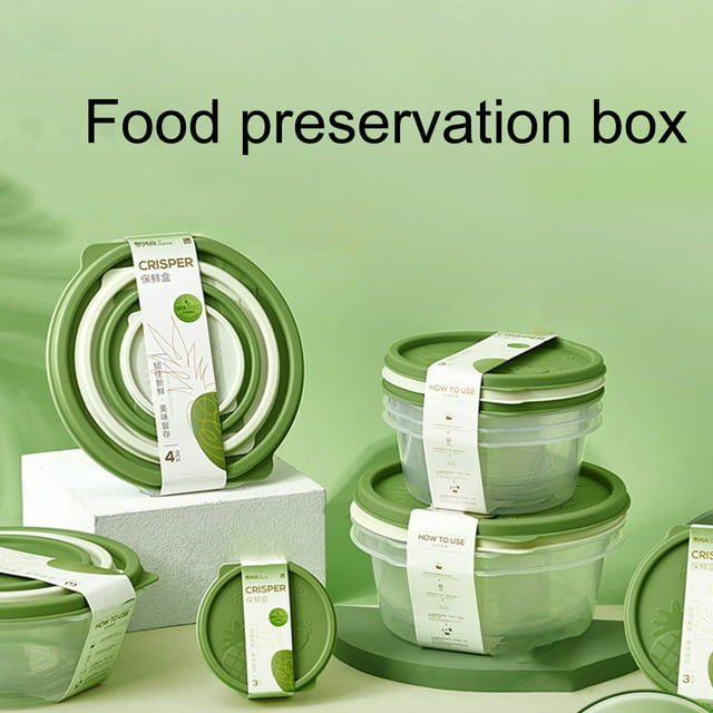 Dream Lifestyle 3Pcs Refrigerator Storage Box Stackable Food Grade High ...