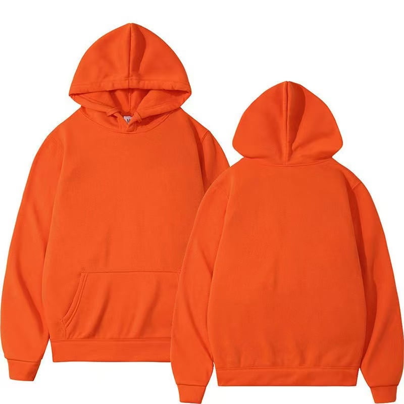 Click here for Unbranded Loose-Fit Fleece-Lined Solid-Color Hoodi... prices