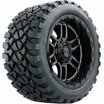GTW Titan 14" Black Wheel on 23x10-R14 Nomad Steel Belted Radial All ...