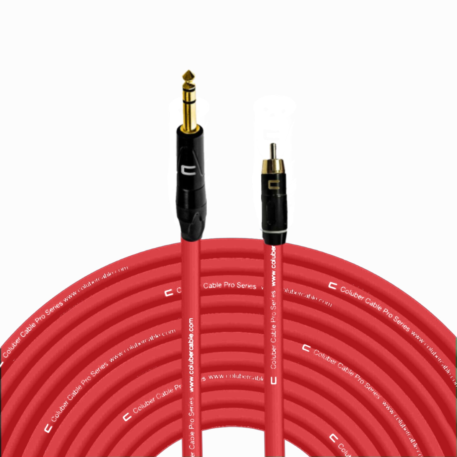 Coluber Cable Balanced 1/4" TRS Male - RCA Male - Pro 3-Pin Audio ...