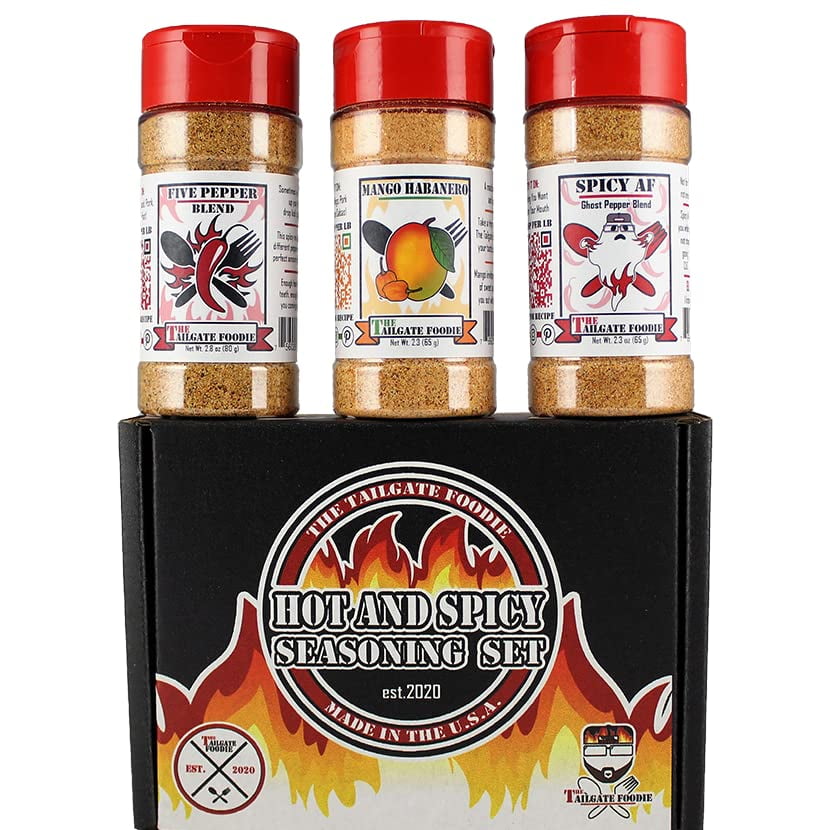 Hot and Spicy Seasonings Set (3-Pack) by The Tailgate Foodie - Walmart.com