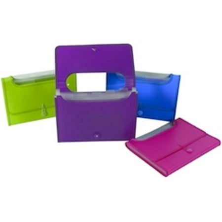 Filexec Products AE43970 Expanding 6 Pocket File with Window 9.5x13 ...