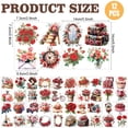 12 Sheets 12 Style PVC Stickers Heat Transfer Film for Window ...