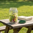 Reusable Salad Jar with Side Opening Vegetables Food Storage Jar Green ...
