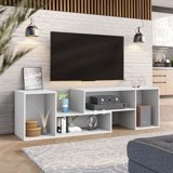 Dextrus LED Gaming TV Stand for PS5, Versatile Media Console Cabinet ...