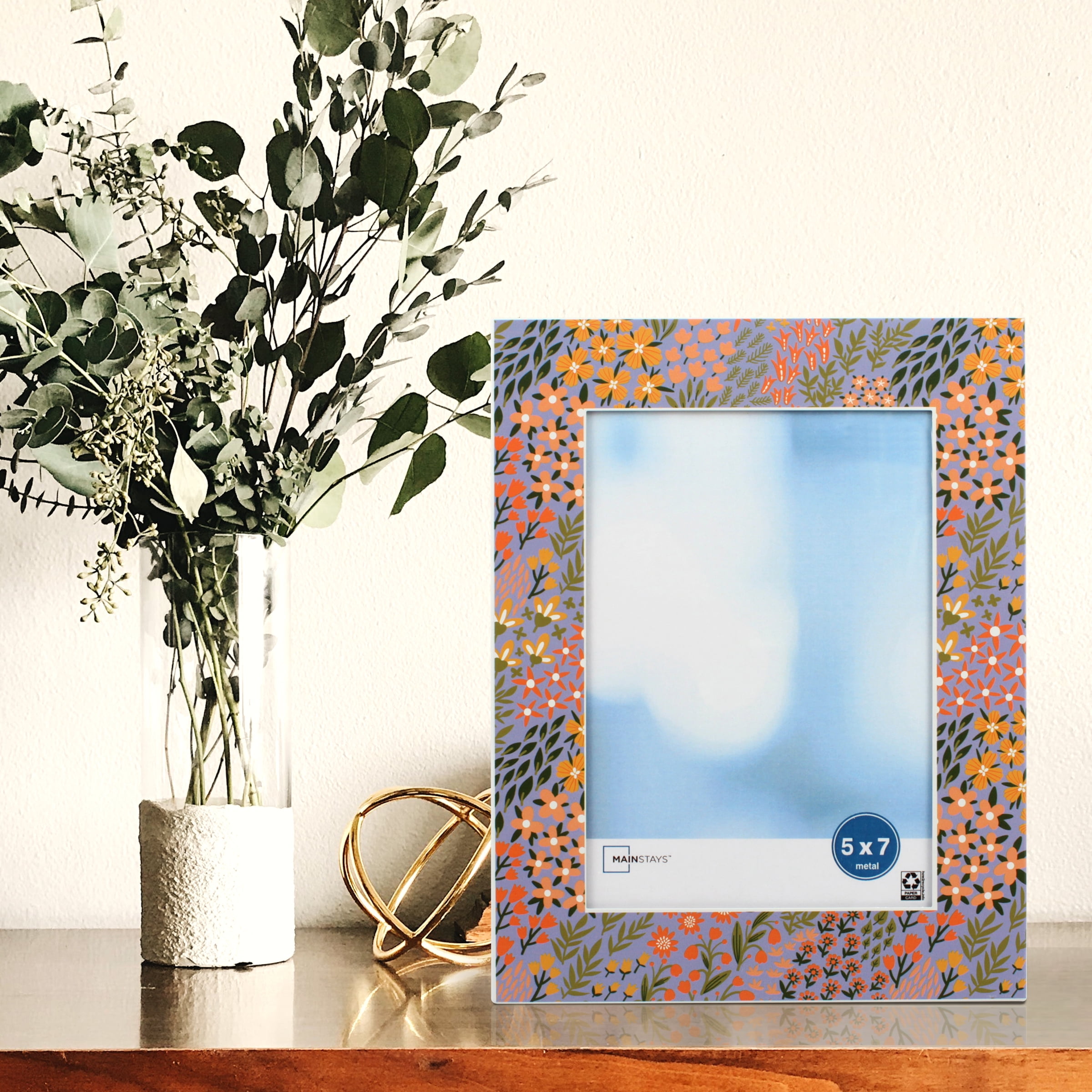 Brandclub - Mainstays 5x7 Rectangular Metal Floral Table Top Single ...