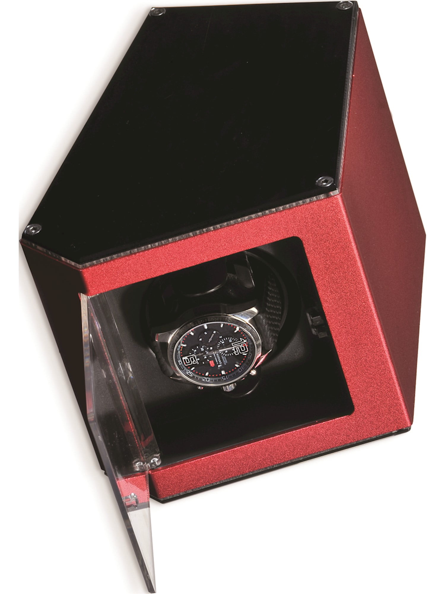 Red Metal & Acrylic Single Watch Winder (8x5.75mm) | Walmart Canada