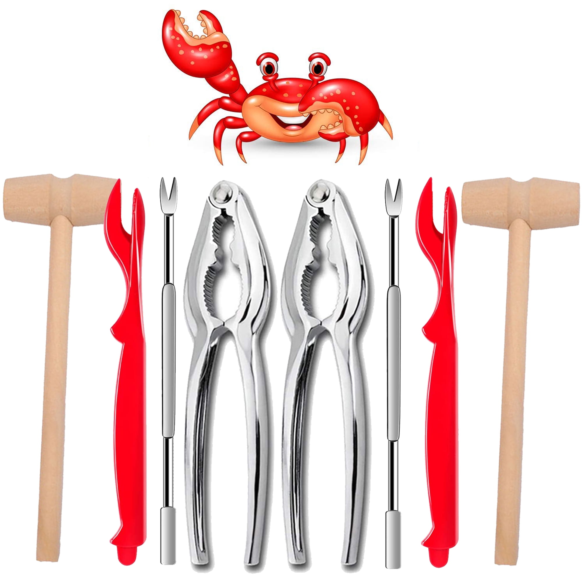 Crab Crackers and Tools - Crab Leg Crackers and Tools Including 2 ...