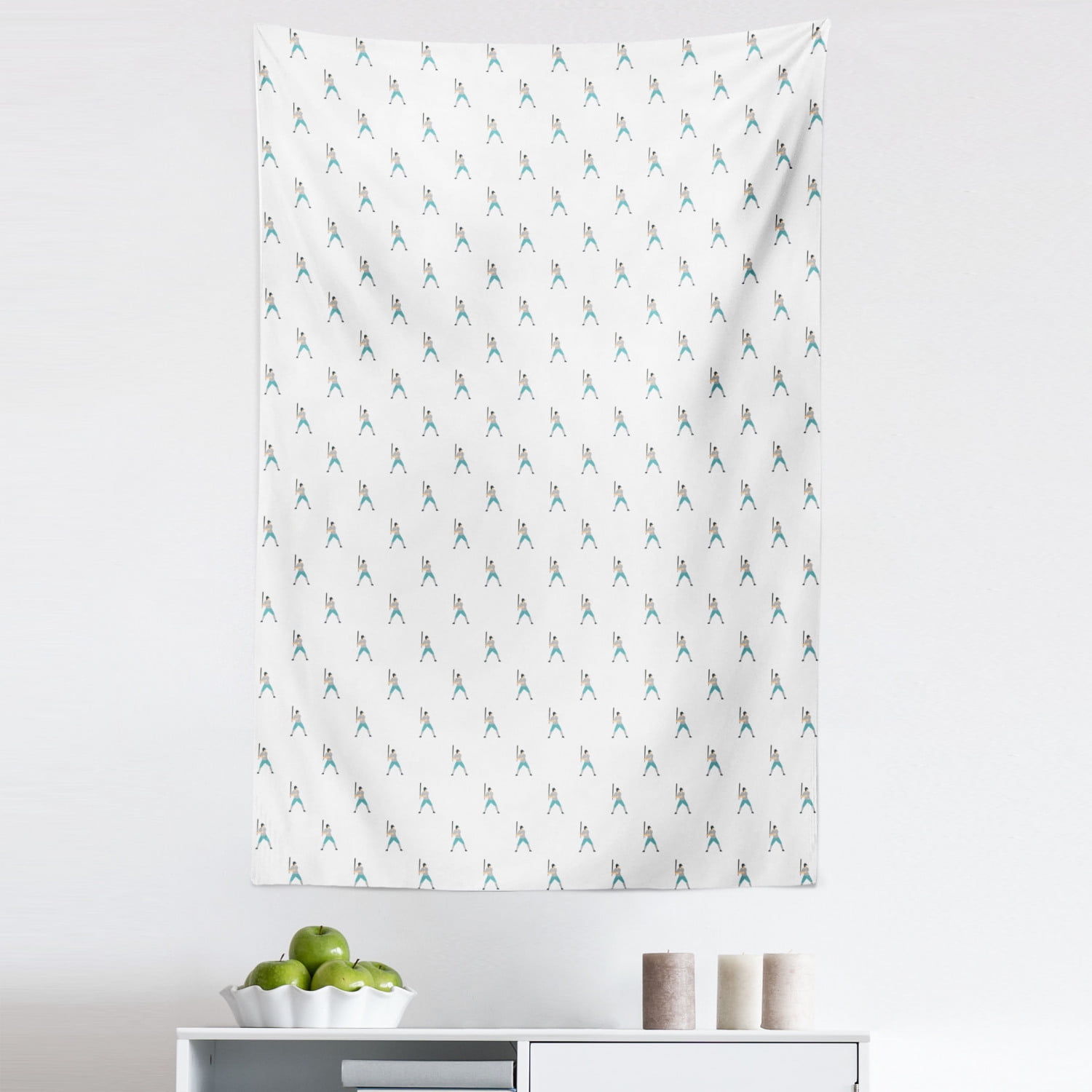 Baseball Tapestry, Professional Player Batter Pattern Outdoor Sports ...