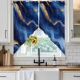 Abstract Marble Swag Valances for Windows 63 inches Long, Gold Texture ...