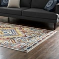 Modway Florita Distressed Southwestern Aztec 5x8 Area Rug in ...