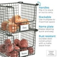 iDesign Classico Stackable Basket 10" x 10" x 7.75", Matte Satin ...