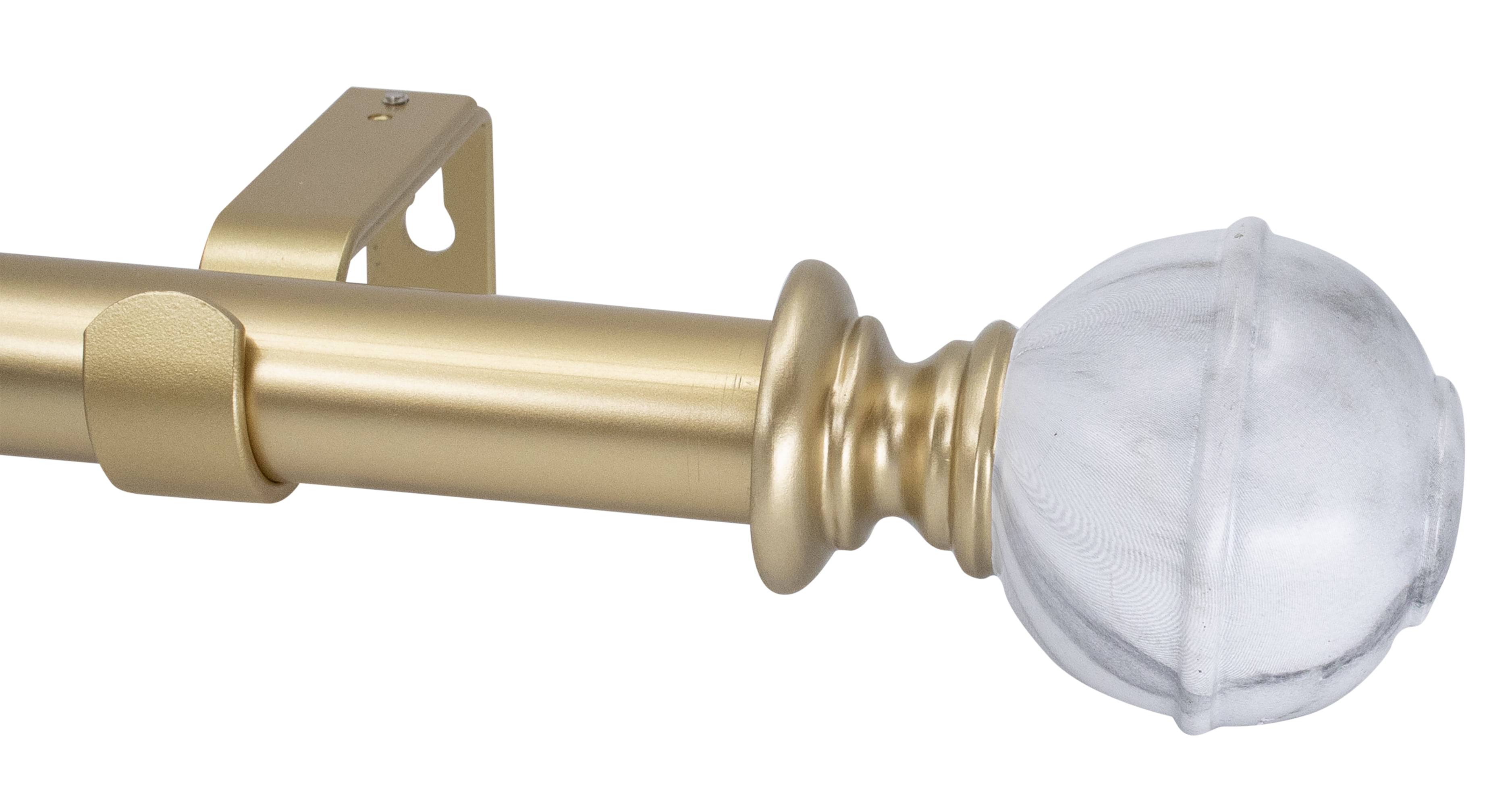 Meriville 1-Inch Diameter Single Window Treatment Curtain Rod (28"-48 ...