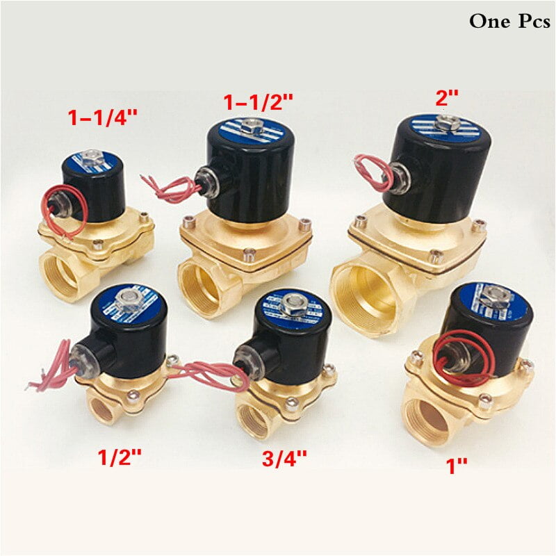1/2"-2" BSP NPT 2 Way Brass Solenoid Valve Water Female Thread Solenoid ...
