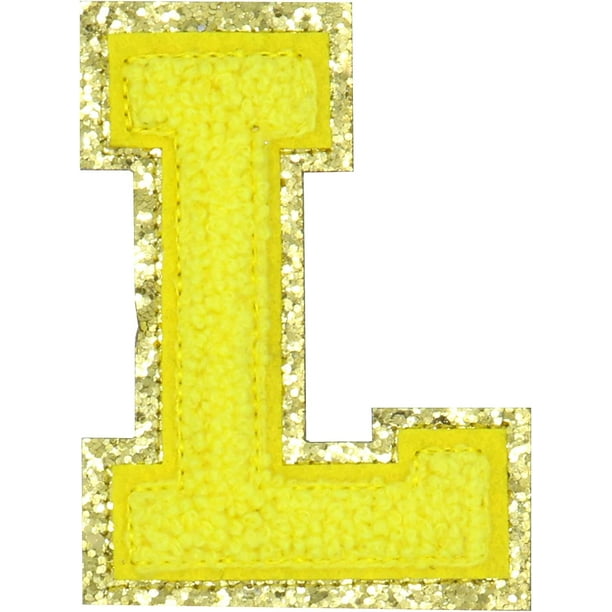 English Letter L Iron On Repair Patches Alphabet Sewing Appliques ...