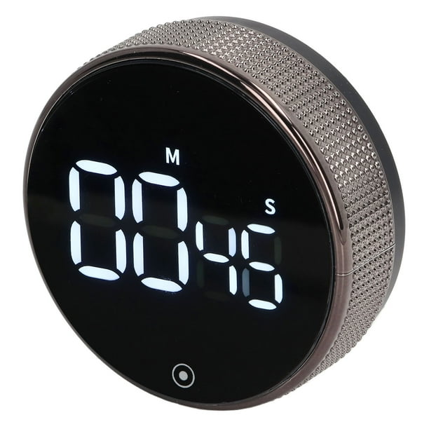 Kitchen Timer Rotating Silent Magnetic Suction Kids Study Timer LED ...