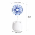 Cooling Fan Portable, Small Portable Fan, Desk Fan Rechargeable ...