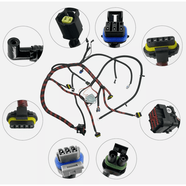 Speedway Motors 12-Circuit Vintage Cloth Covered Wiring Harness ...