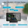 YAHHU Color Screen Smart Weather Station, Indoor Outdoor Digital ...