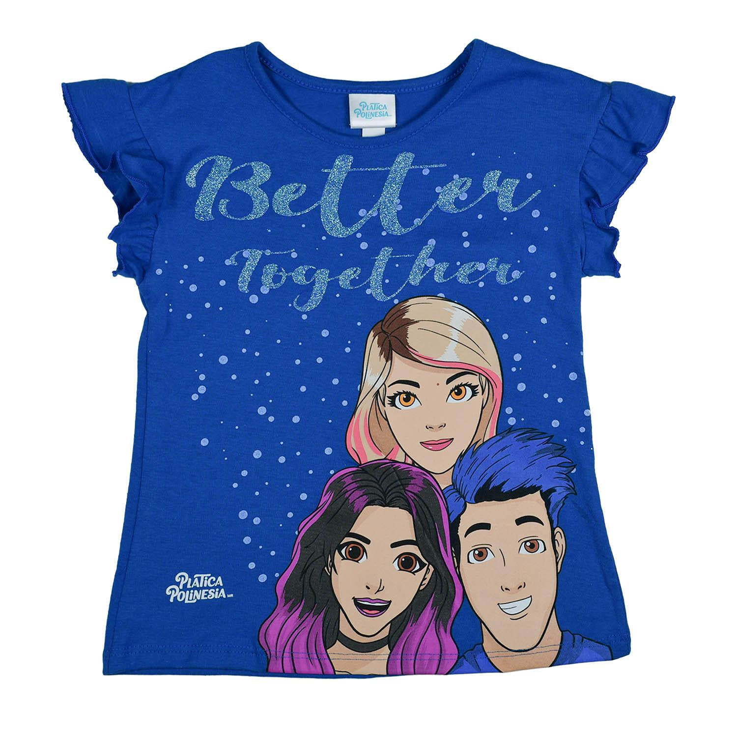 Playera Los Polinesios Original Niña Moda azul 4 Blip Kids XEP004 ...