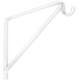 National Hardware Shelf and Rod Bracket - Steel, White Finish, Easy ...