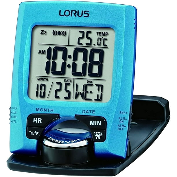 Lorus LHL031L Digital LCD Clock, Blue - Walmart.ca