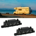 2Pcs 12V-48V Dc Busbar Distribution Block 250A Busbar With 4 X M8 Terminal Bolts - Walmart.com