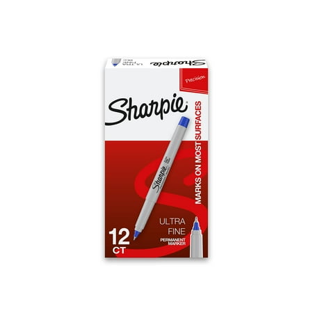 Sharpie 37003 Ultra-Fine Permanent Marker, Marks on Paper and Plastic ...