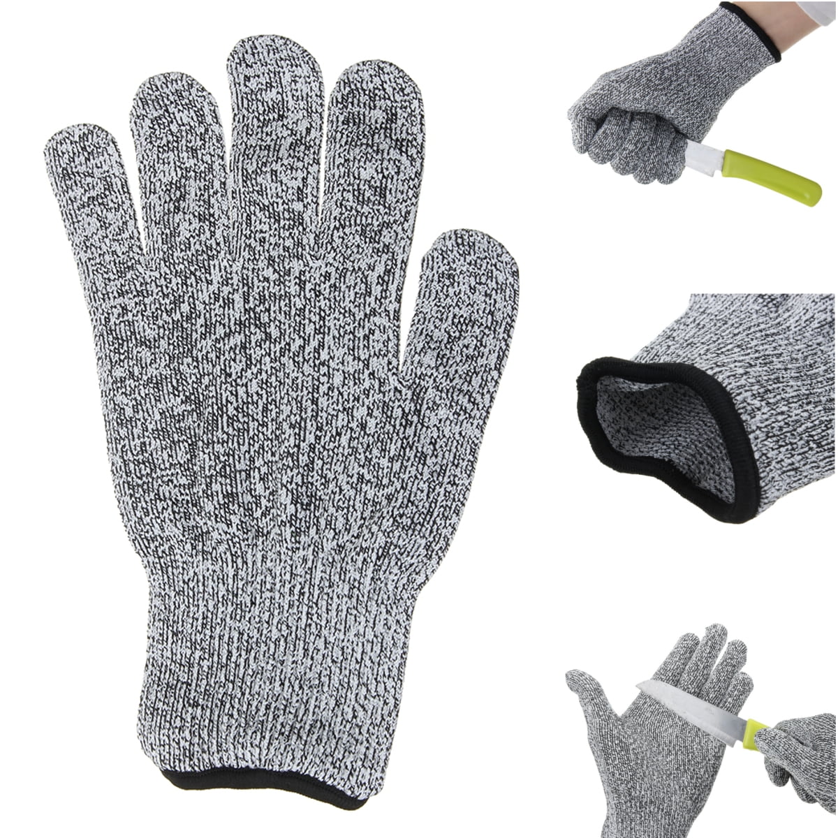 Click here for Generic 1 Pair Grey Cut Resistant Gloves Cut Resis... prices