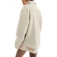 Aellinatey Women's Fleece Jacket Zip Up 2 in 1 Baby Wearing Winter Coat ...