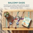 21inch Artistic Hummingbird Wind Chimes With Heart Design For Window ...